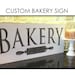 Bakery Sign Rustic Bakery Sign Rolling Pin Baker Bake - Etsy
