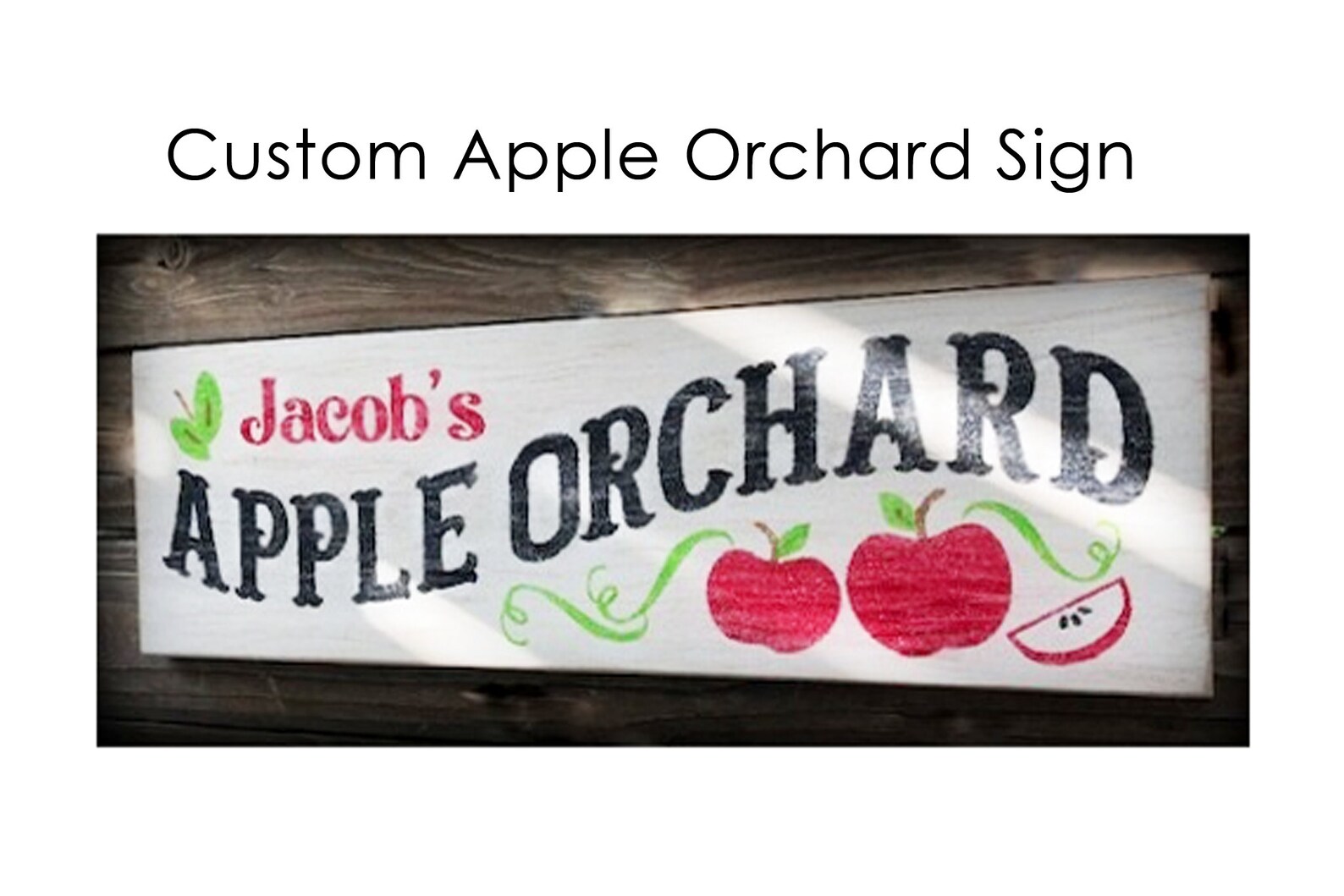 Custom Apple Orchard Sign Wood Apple Sign Apple Decor Apple - Etsy