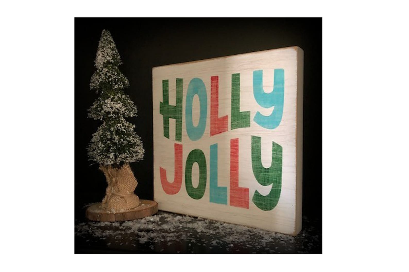Holly Jolly Sign Rustic Christmas Sign Vintage Holly Jolly - Etsy