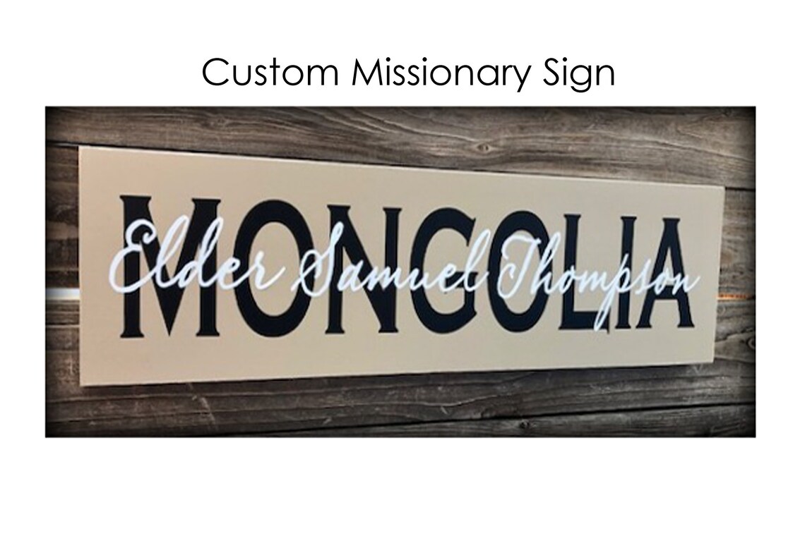 Missionary Sign LDS Missionary Mission Sign Missionary - Etsy
