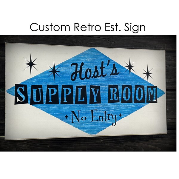 Mid Century Sign - Etsy