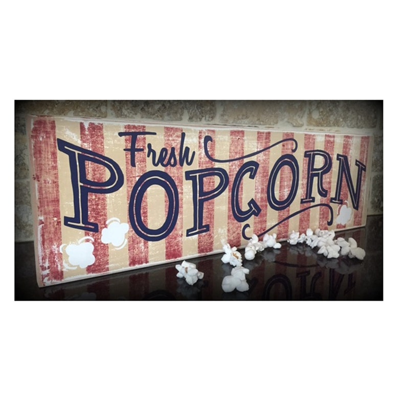 Popcorn Sign - Etsy
