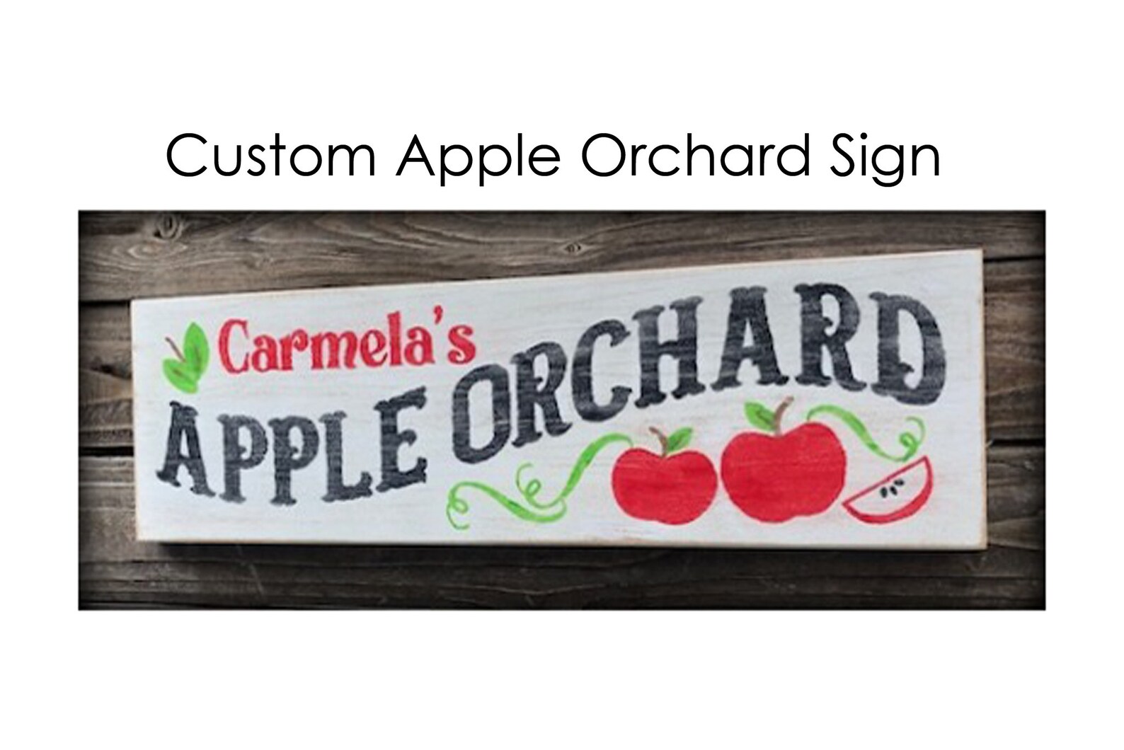 Custom Apple Orchard Sign Wood Apple Sign Apple Decor Apple - Etsy