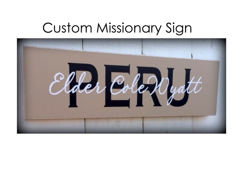 Missionary Sign LDS Missionary Mission Sign Missionary - Etsy