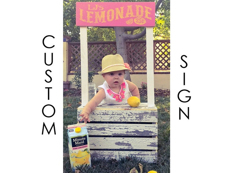 Custom Fresh Lemonade Sign Lemonade For Sale Lemon Decor | Etsy