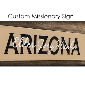 Missionary Sign, LDS Missionary, Mission Sign, Missionary, Custom ...