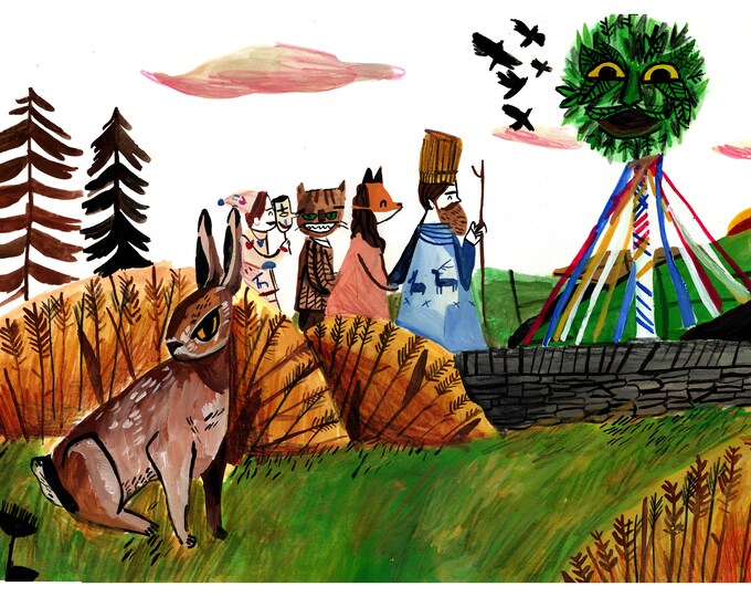 Summer Solstice Print | Etsy