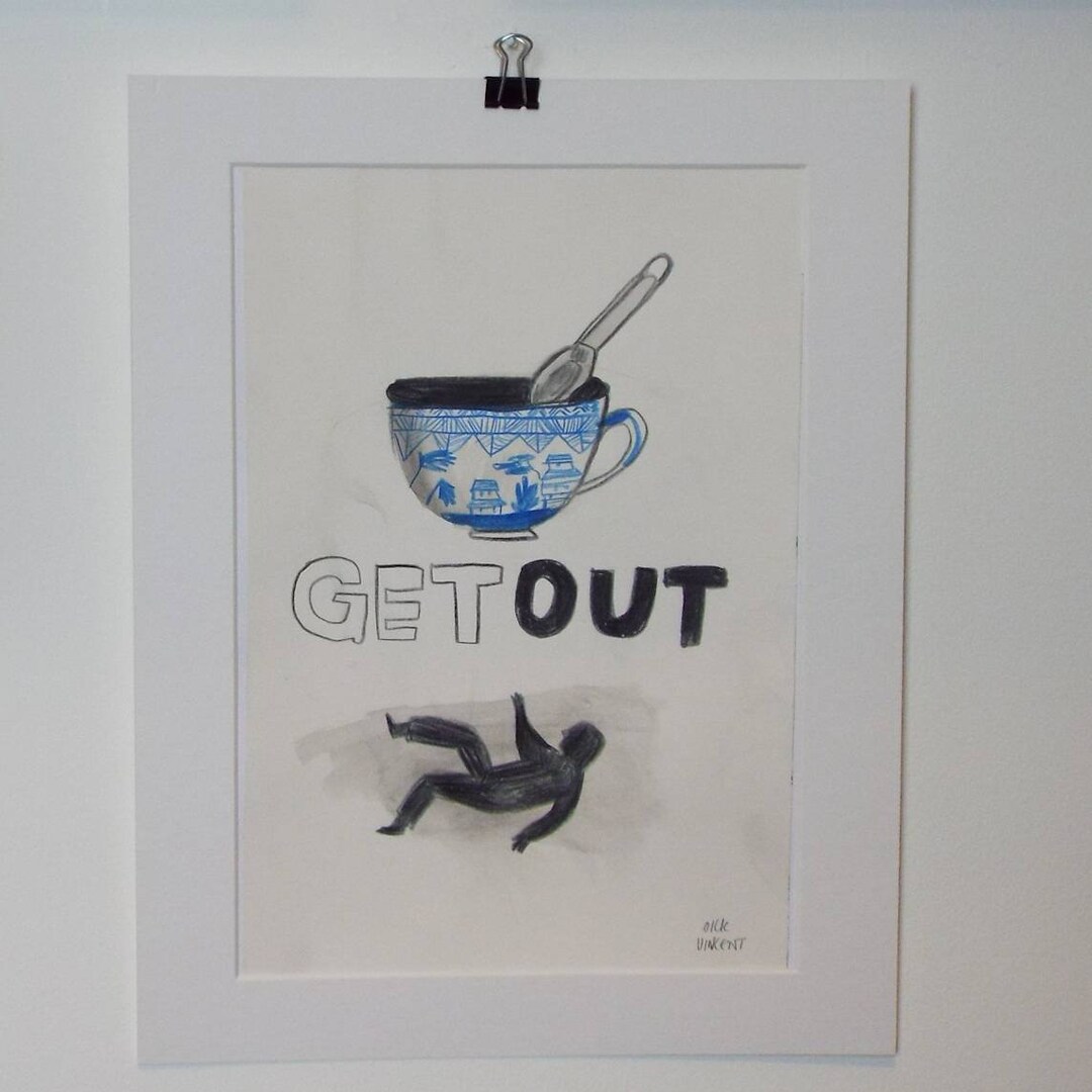 Get Out Original Illustration - Etsy