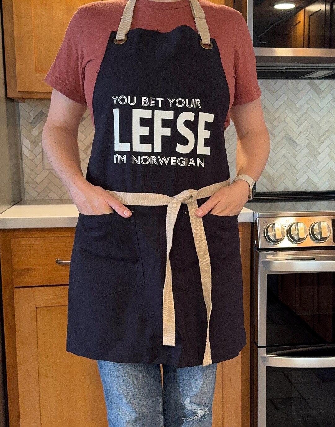 You Bet Your Lefse I’m Norwegian Butcher Canvas Apron - Etsy