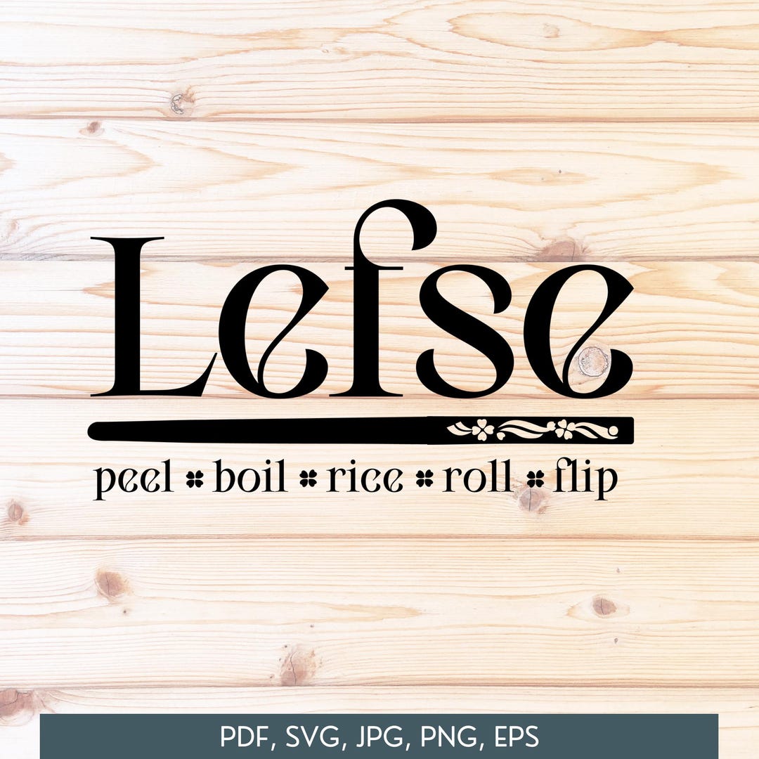 Lefse Recipe SVG: Norwegian DIY Gift (digital File) - Etsy