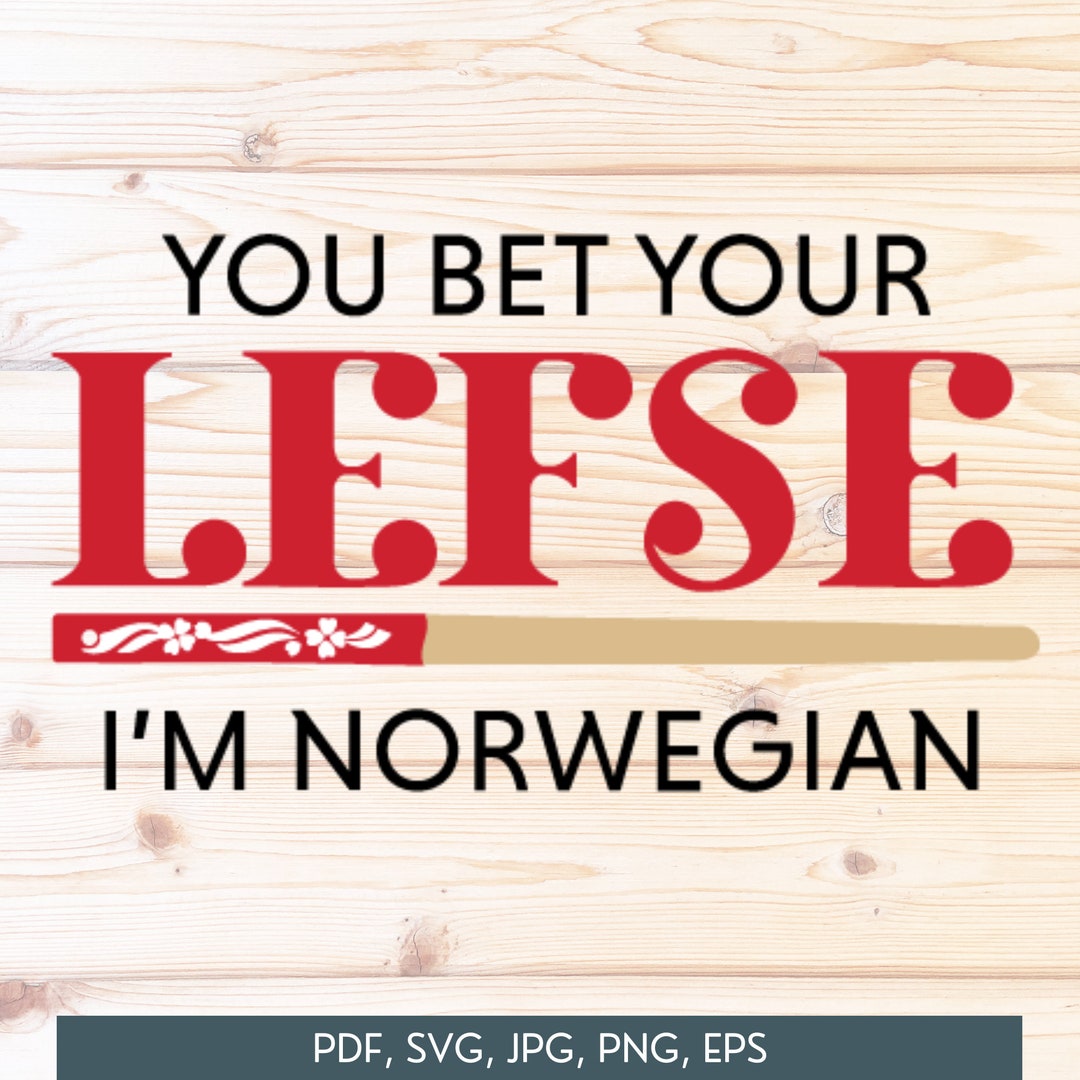 Lefse Norwegian Pride SVG Cut File (digital Download) - Etsy