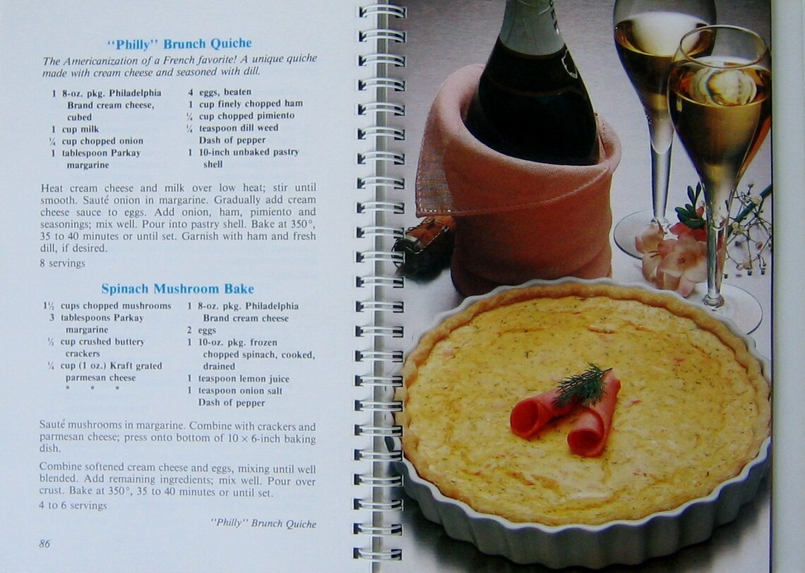 The Philadelphia Brand Cream Cheese Cookbook Vintage 80s | Etsy