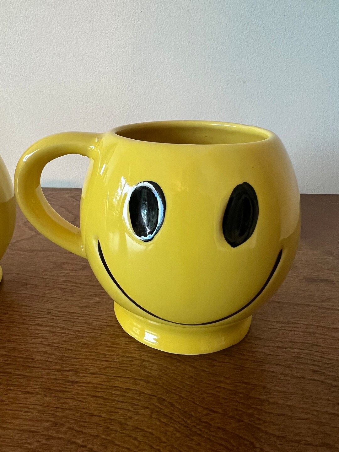 Pair Vintage Mccoy Smiley Face Mugs - Etsy
