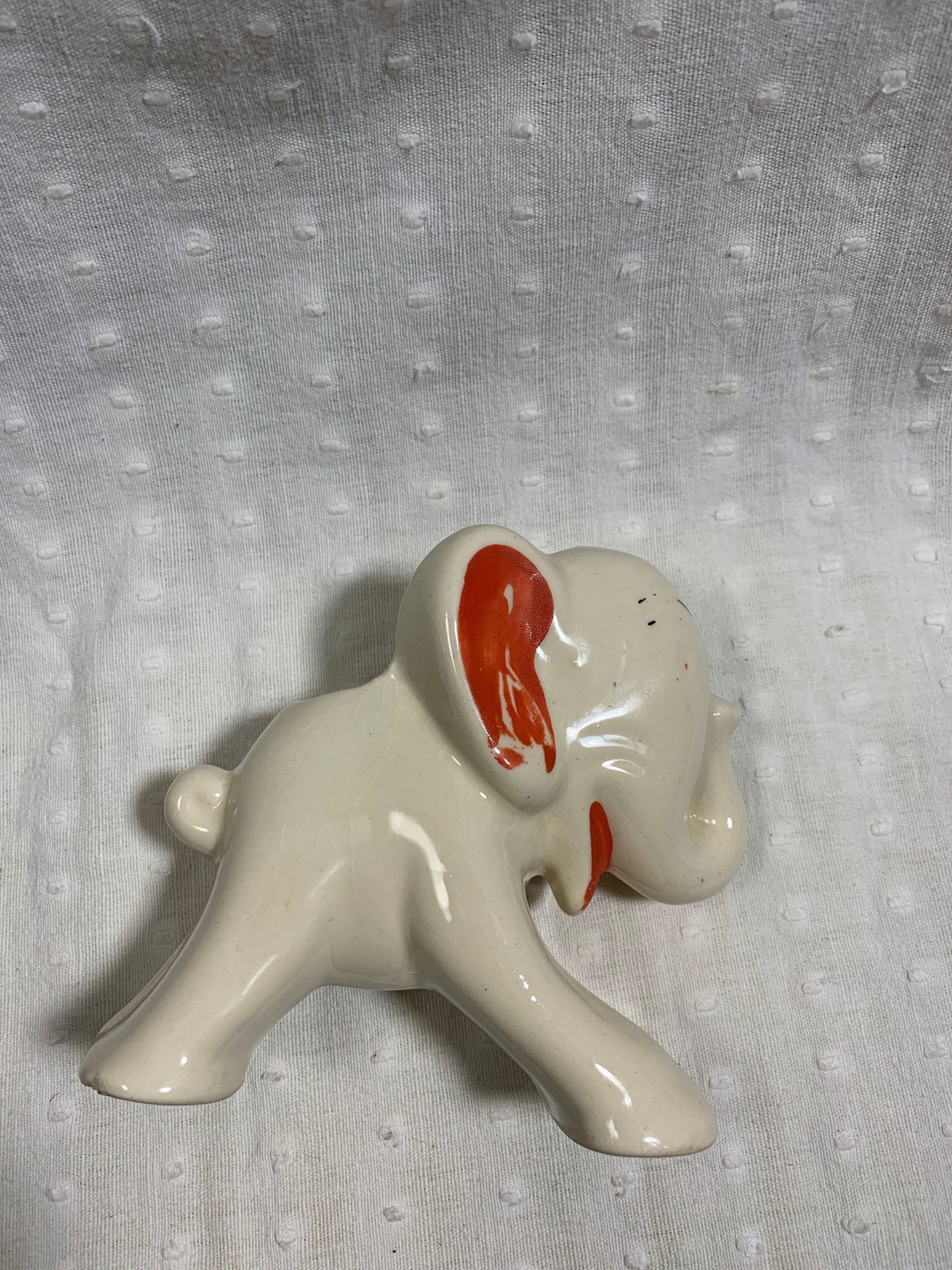 Vintage Midcentury White Elephant Pottery Planter - Etsy