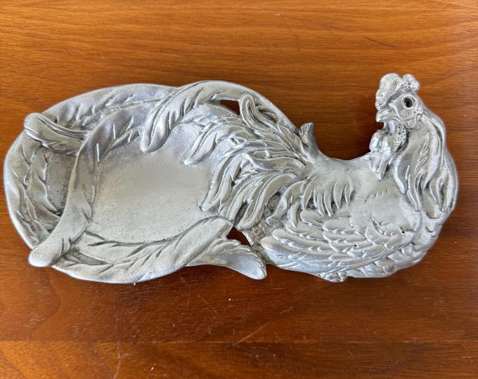 HTF Vintage Arthur Court Rooster Spoon Rest - Etsy
