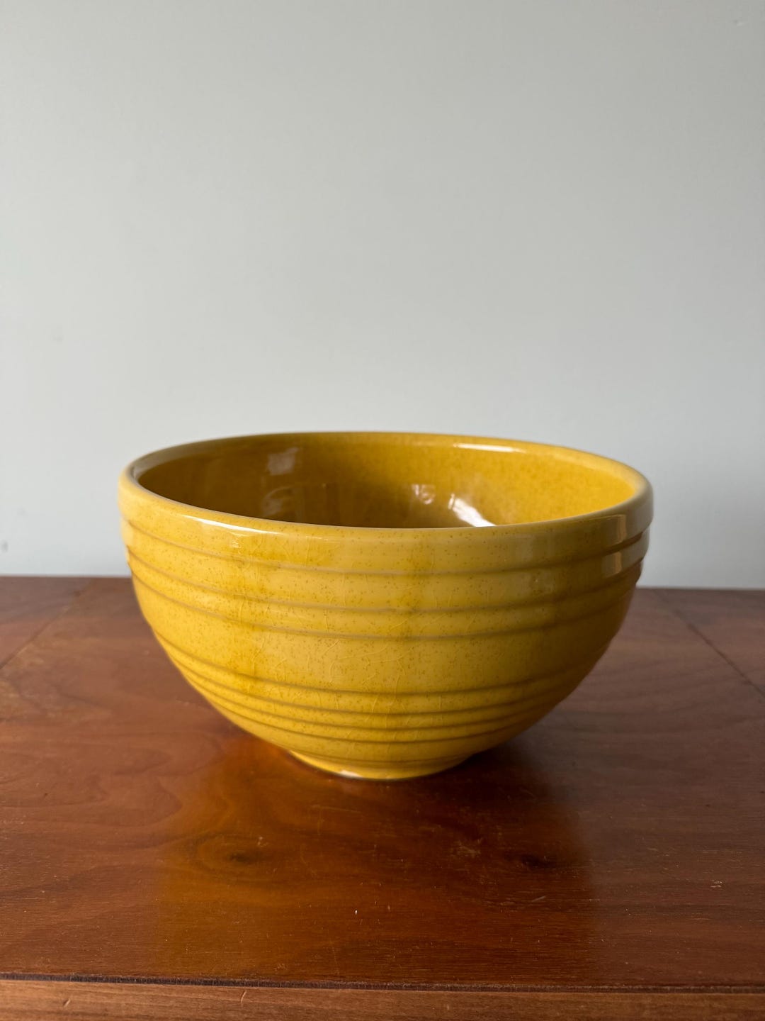 Vintage Yellow Speckled Mccoy Beehive Bowl 10 Inch - Etsy