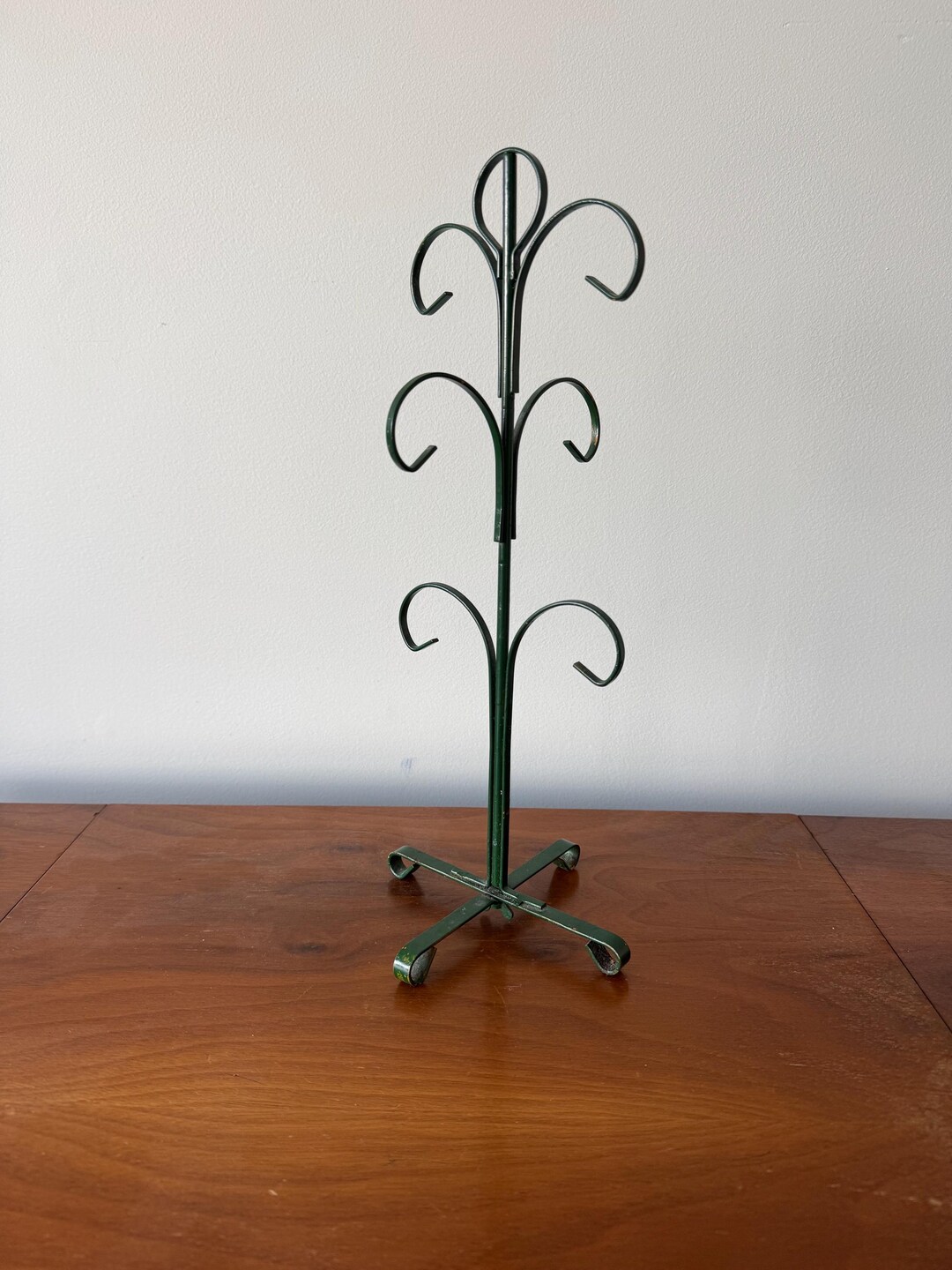 6 Hook Vintage Metal Mug Tree - Etsy