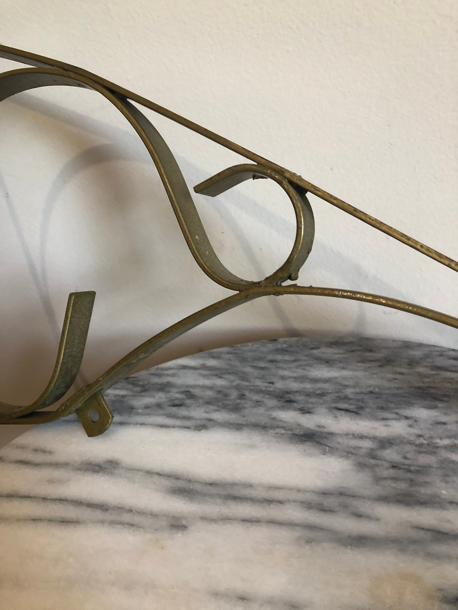 Vintage metal sign bracket for round sign | Etsy