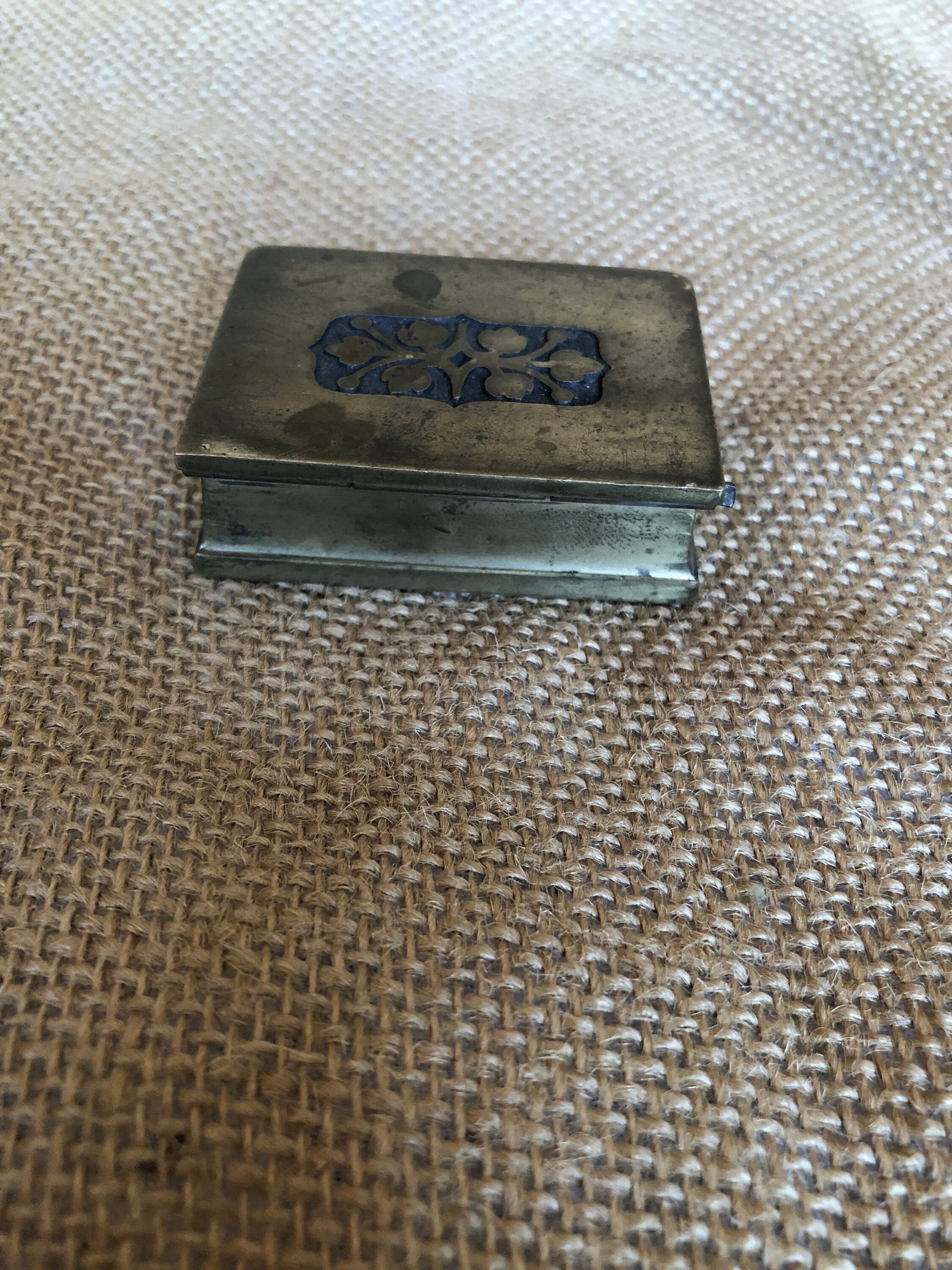 Vintage Bradley Hubbard Mfg Co brass stamp holder box | Etsy