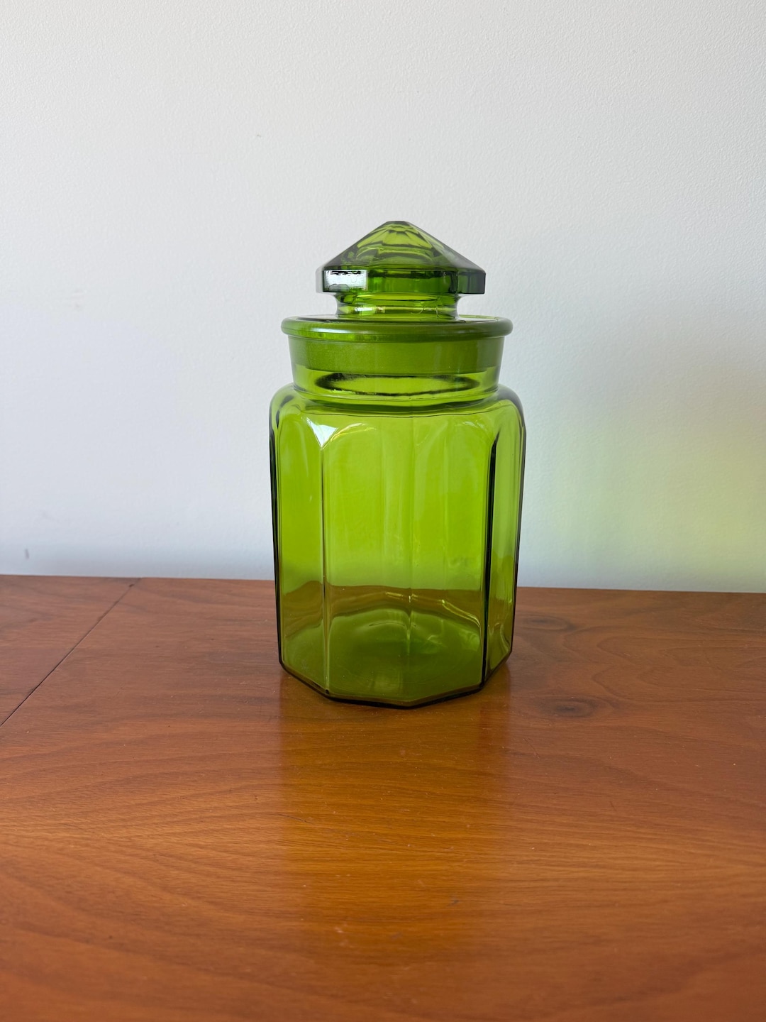 Green 10 Inch LE Smith Panel Jar Canister Only - Etsy