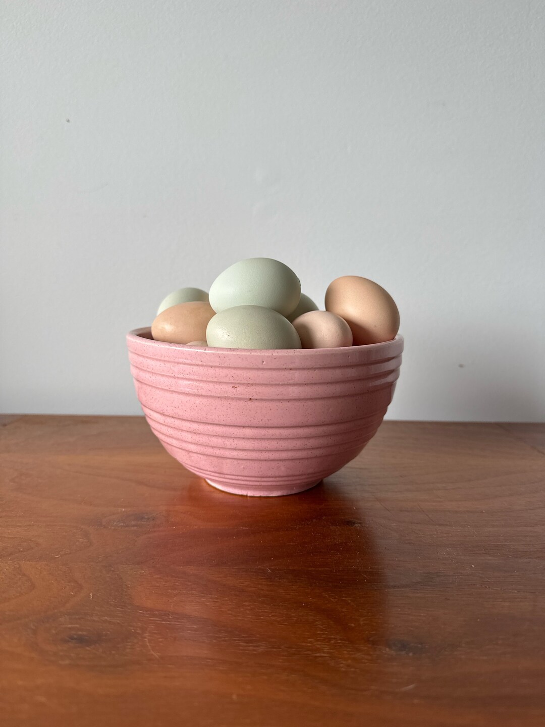 Vintage Pink Speckled Mccoy Beehive Bowl 7 Inch - Etsy