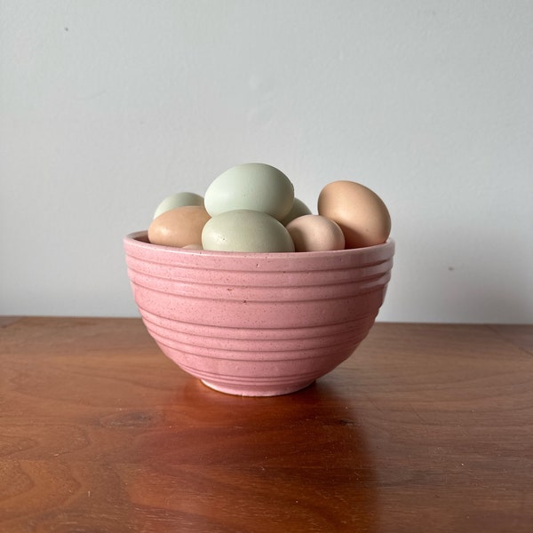 Vintage Pink Bowl - Etsy