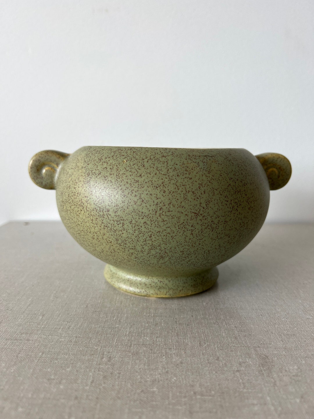 Vintage Avocado Green Mccoy Floraline Pot Planter With Handles - Etsy