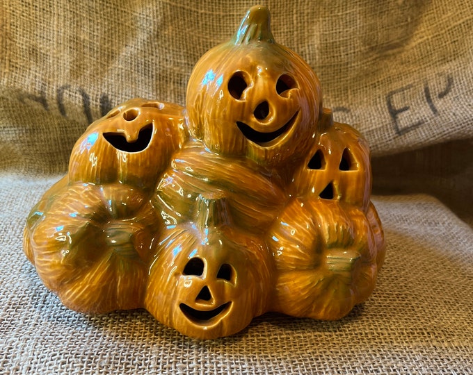 Rare HTF Vintage Ceramic Stack of Pumpkins Thought to Be Mccoy Pottery ...