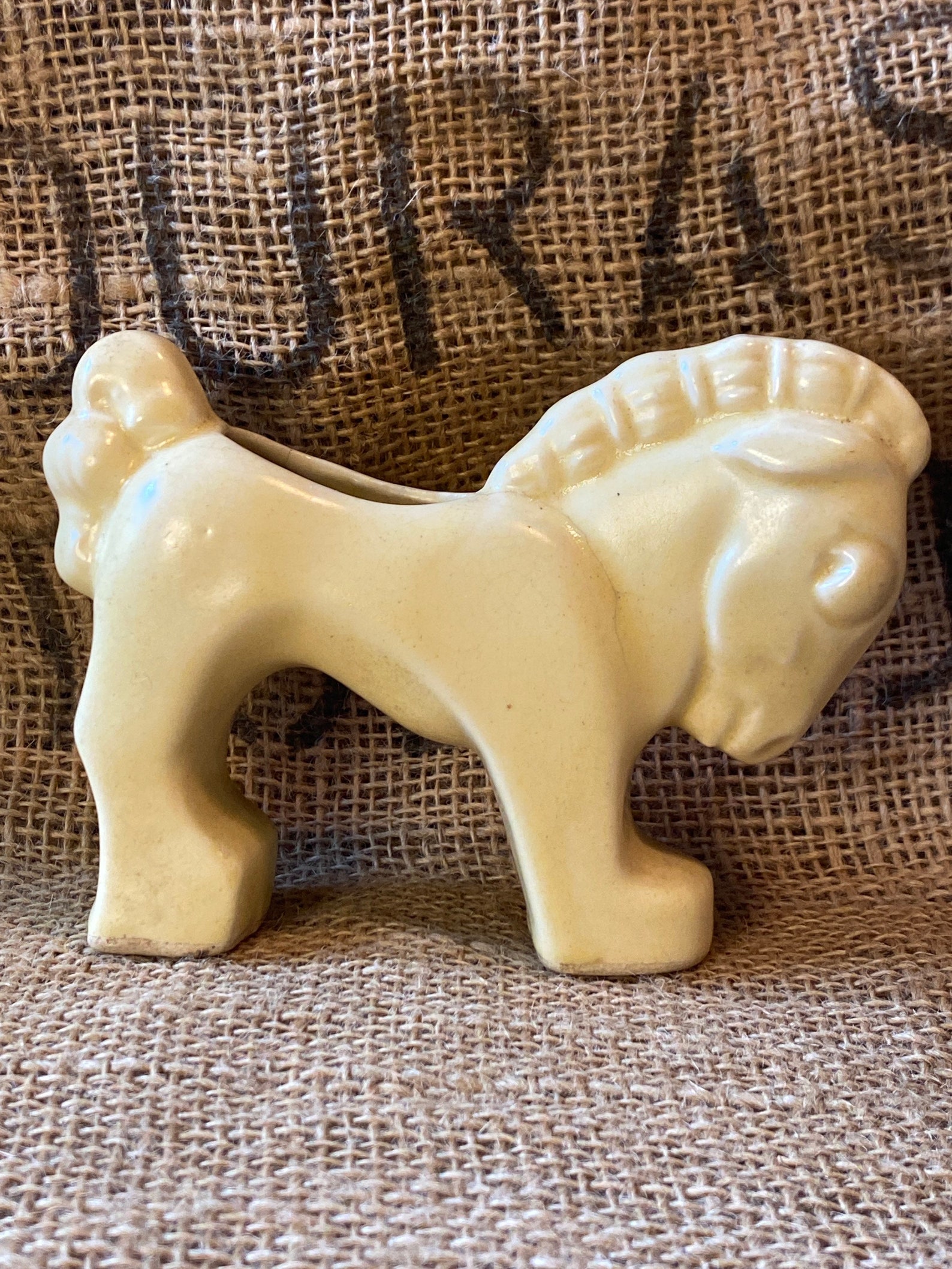 Rare Midcentury Mccoy Stretch Horse Planter in Yellow - Etsy