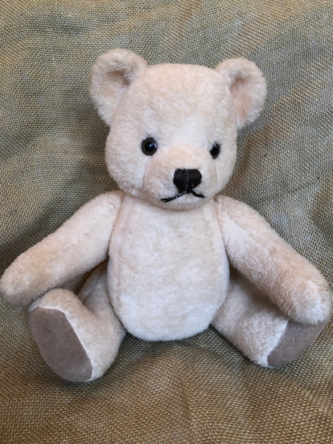 Vintage Cream Colored Jointed 15 Inch Teddy Bear With Noise Maker - Etsy