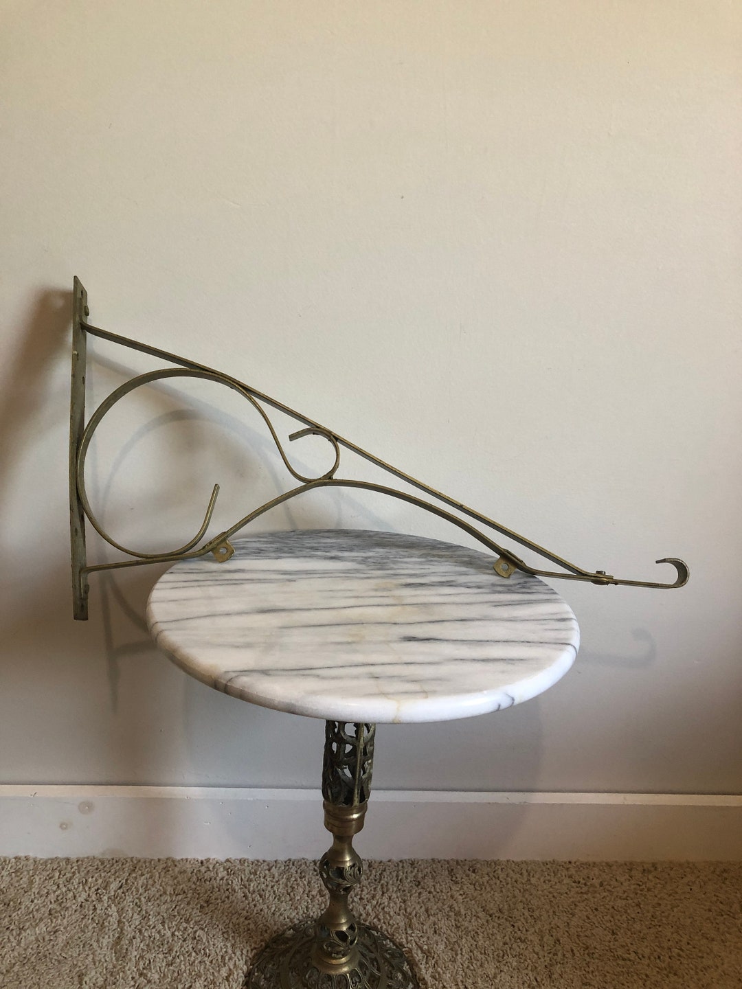 Vintage Metal Sign Bracket for Round Sign - Etsy