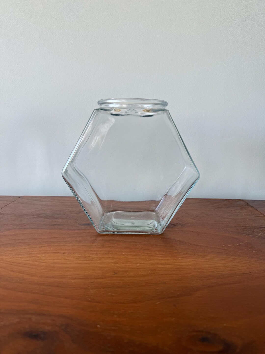 Classic Vintage Hexagon Fish Bowl Libby Glass - Etsy