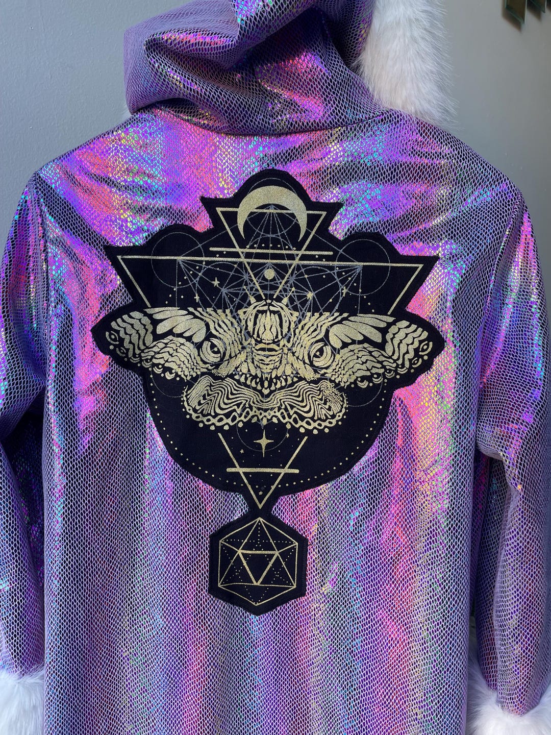 Light Purple Iridescent Snakeskin Jacket Small/medium - Etsy
