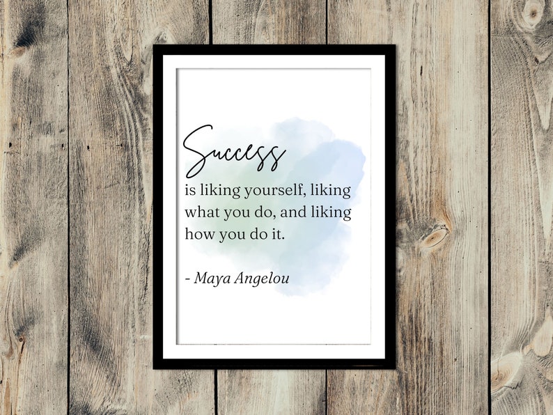 Motivational Quotes Inspirational Quotes Success is Liking Yourself ...