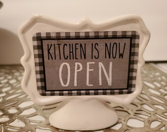 Kitchen Open Sign | Etsy