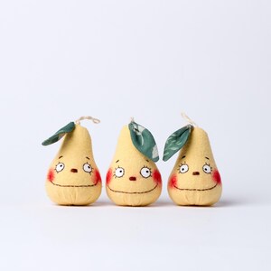 Textile Pear Toy - Stuffed Toy Fruit - Imaginative Play - Etsy