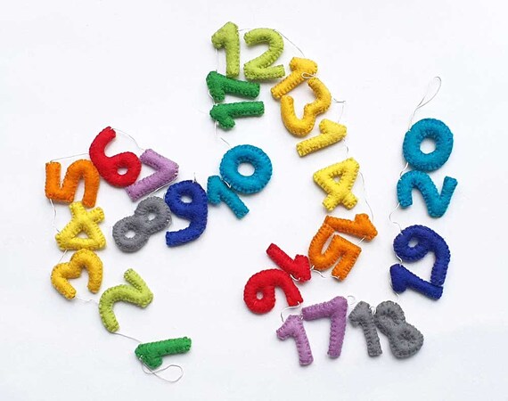 Mobiles Home & Living educational garland number garland decoration ...