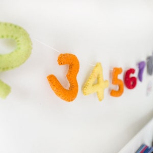 Numbers Garland. 123 Garland. 1 to 10 Educational Garland - Etsy