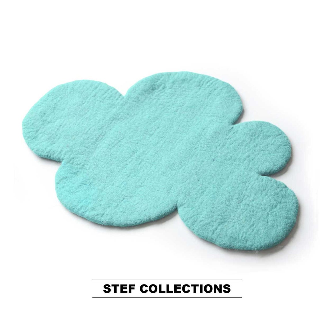 Felt CLOUD RUG LARGE Felt Rug mint Aqua Nursery Rug - Etsy UK