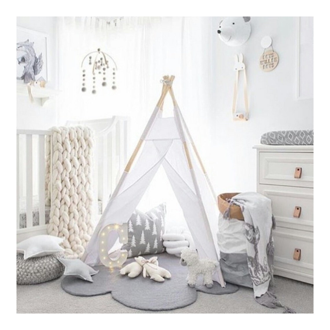 Felt CLOUD RUG LARGE Felt Rug grey Nursery Rug - Etsy Canada