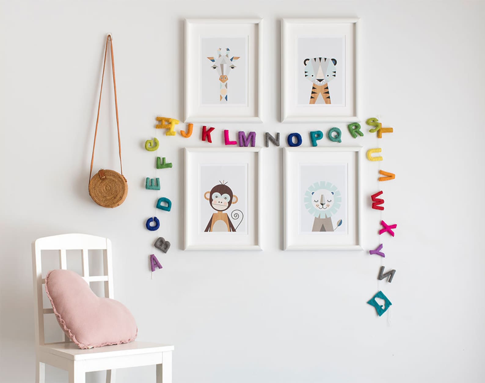 Rainbow ABC Garland. Alphabet Garland. Nursery Wall Decor. - Etsy UK