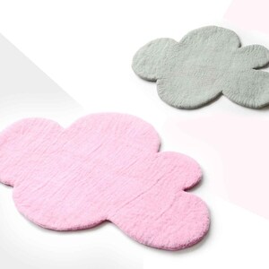 Cloud Rugs, SOFT PINK & GREY Rugs, Felted Rug, Nursery Rug, Felt Rug ...