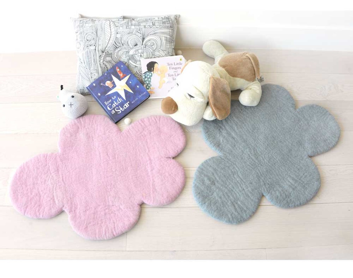CLOUD RUG GREY Felt Rug Nursery Rug Grey Rug Felted Rug - Etsy Australia