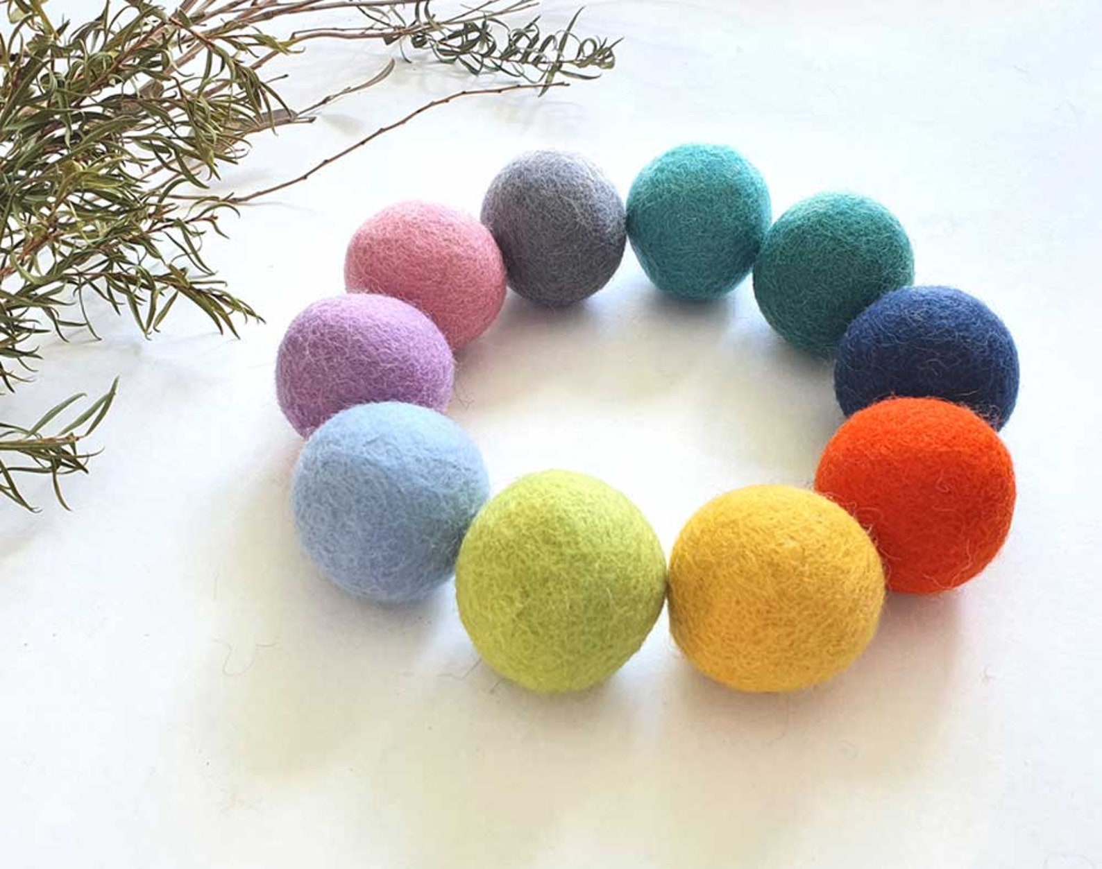 4cm Large Felt Balls Jumbo Montessori Sensory Play Counting - Etsy