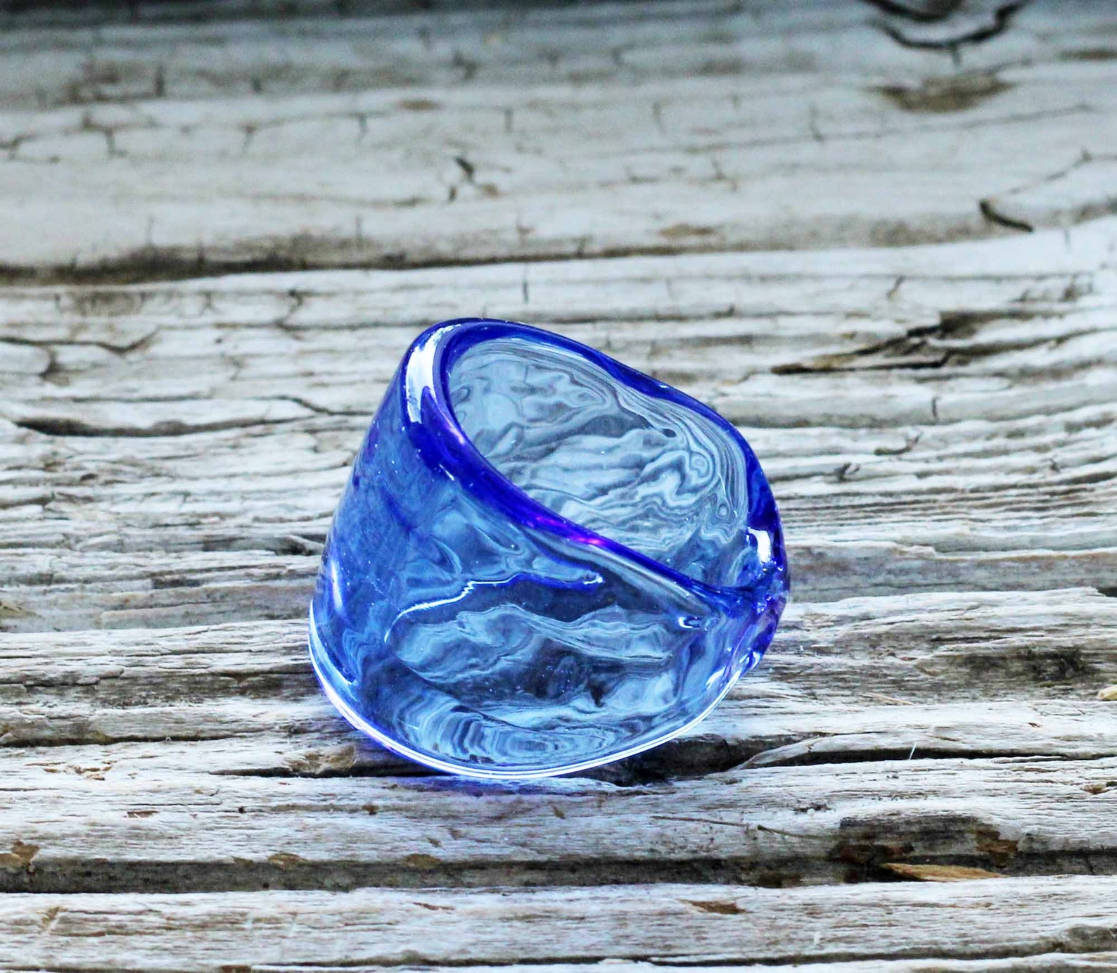 Murano Glass Ring-glass Rings Lampwork Ring-small FLAT - Etsy