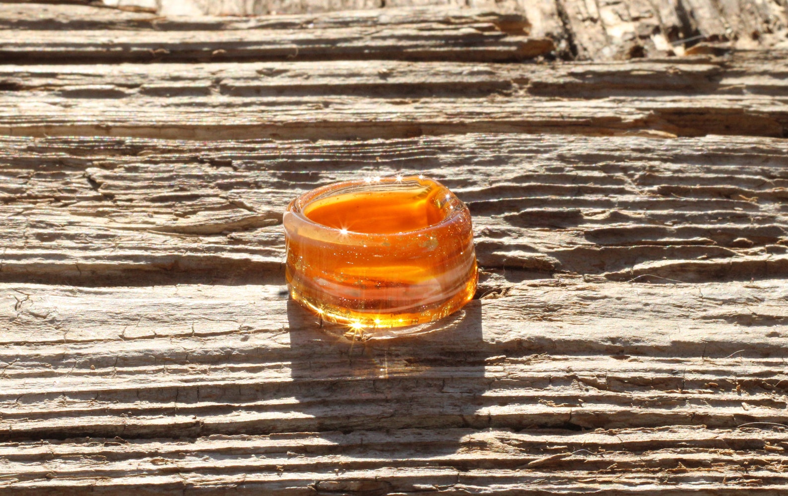 Murano Glass Ring-small Glass Rings BAND RING Lampwork - Etsy