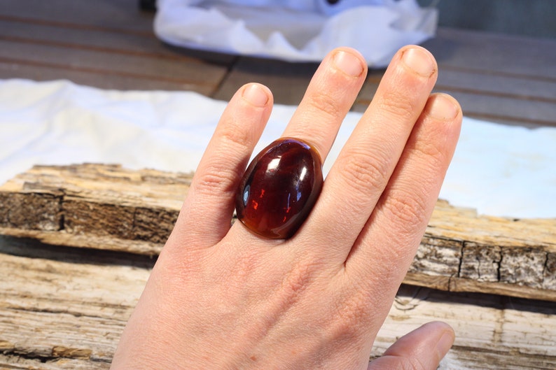 Murano Glass Ring-big Glass Rings- Lampwork Ring-venetian Glass Ring ...