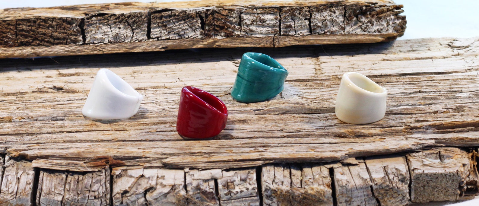 Murano Glass Ring-glass Rings-small FLAT Ring- Lampwork Ring--venetian ...