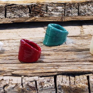 Murano Glass Ring-glass Rings-small FLAT Ring- Lampwork Ring--venetian ...