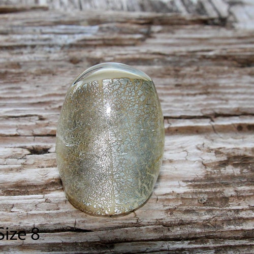 Murano Glass Ring-big Glass Rings Lampwork Ring-venetian - Etsy